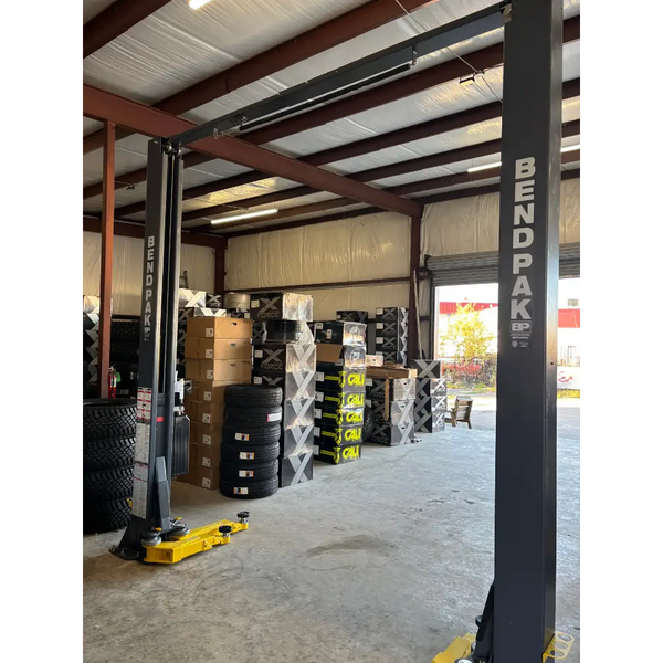 BendPak 10AP 10K Two Post Lift, Bi-Metric Arm, Width Adj – All Tire Supply