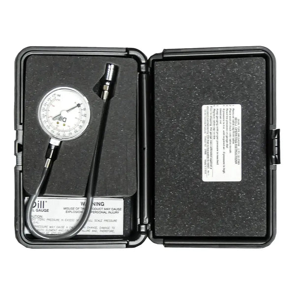 DILL 8810J Large Bore Tire Gauge, 0-160 PSI for Aircraft – All Tire Supply