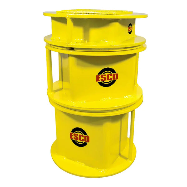 Esco 55 Ton Steel Cribbing Stands Set, 3 Stands - 3", – All Tire Supply