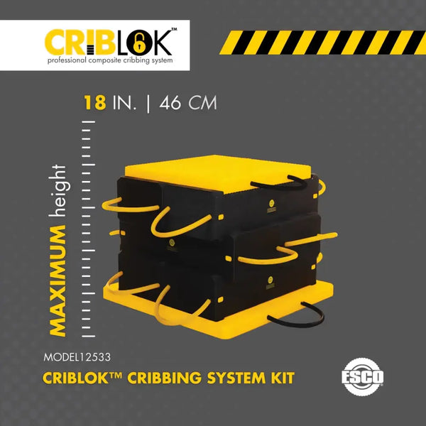 Esco 8-pcs CribLok Cribbing System 18" Max Height - 12533 – All Tire Supply