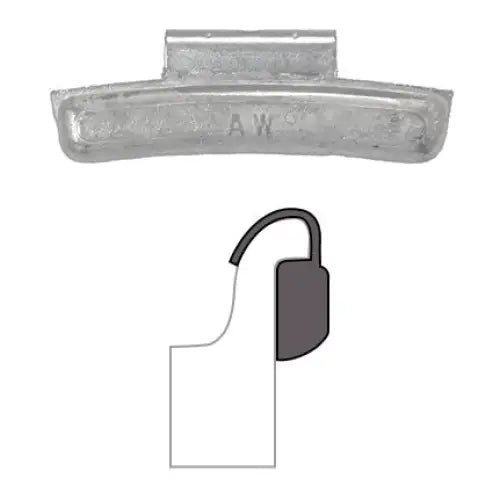 Uncoated Clip-On Wheel Weights - AA AW Style, Lead/50 Box – All Tire Supply