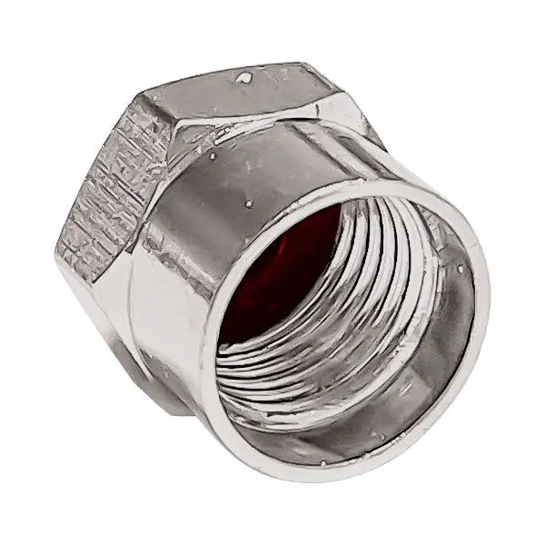 AA Chrome Hexagon Tire Valve Caps (100/Box) – All Tire Supply