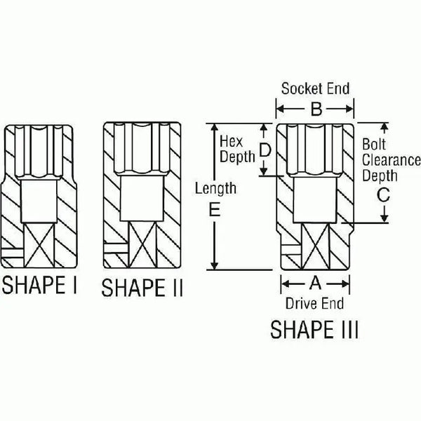 GP 1/2" Extra-Deep Length Impact Socket (SAE) in Alloy Steel – All Tire ...