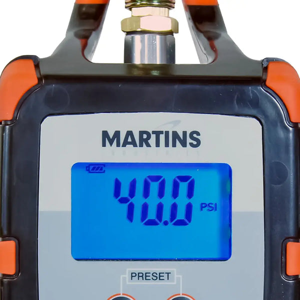Martins MHA-100 Preset Tire Inflator, Shock-Resistant ABS – All Tire Supply