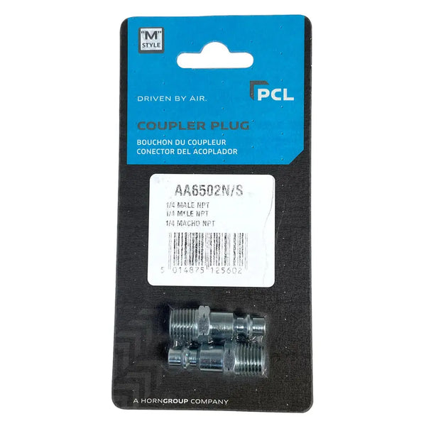 PCL M-Style 1/4" Male NPT Plug (Pair) - Case Hardened Steel – All Tire ...