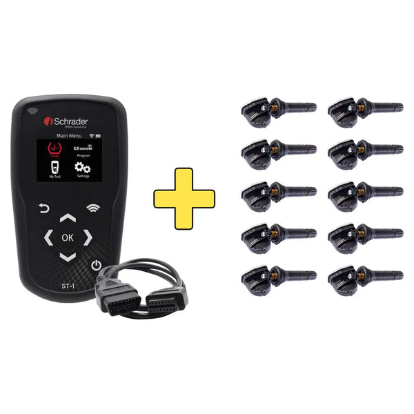 Schrader ST-1 TPMS Tool with 10 EZ Sensors Bundle – All Tire Supply