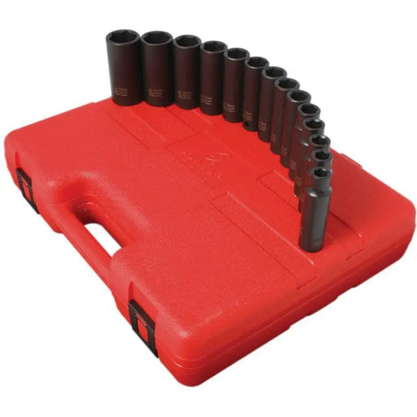 Sunex 1/2 in Dr. 14 Pc Metric Deep Impact Socket Set – All Tire Supply