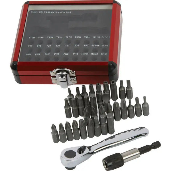 Sunex 38 Pc Mini Ratchet and Bit Set for Versatile Repairs – All Tire ...