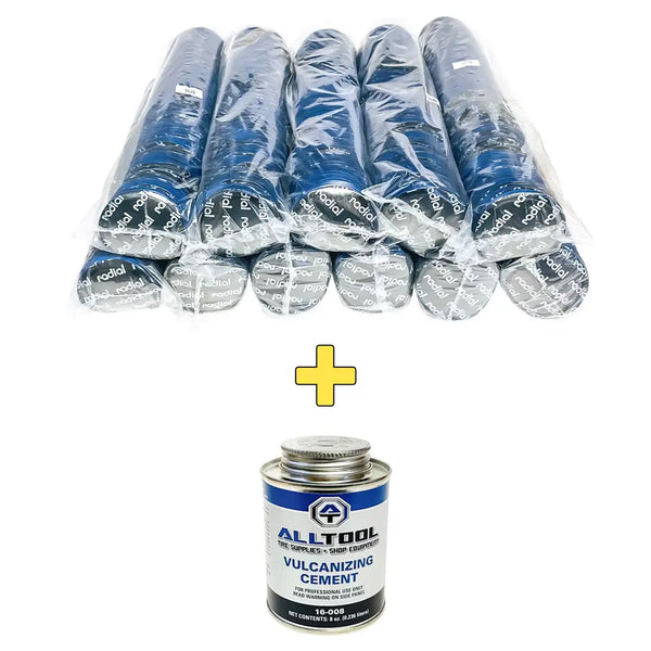 Xtra-Seal Universal Tire Repair Patches Bundle w/ FREE Cement – All ...
